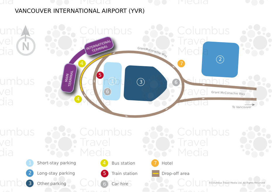 ข้อมูลสนามบิน : สนามบินแวนคูเวอร์ (แคนาดา) (YVR)